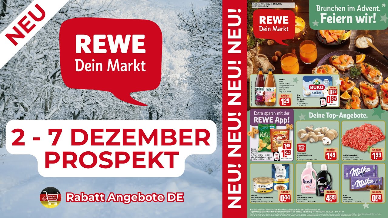REWE Prospekte der Woche - Rabatt Angebote DE | 2 Dezember - 7 Dezember ...