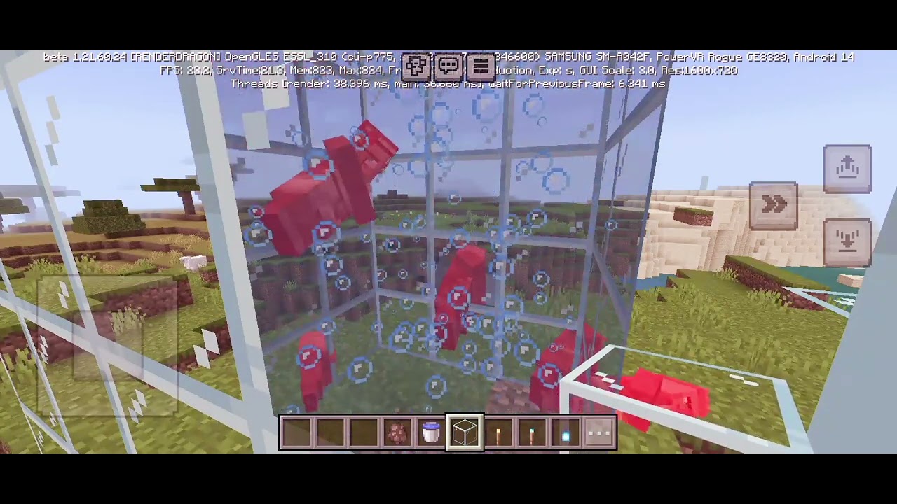 I played minecraft pe creative mode - YouTube