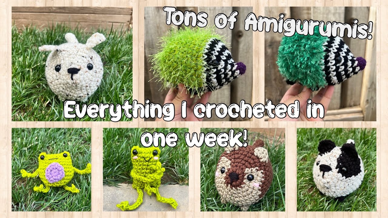 Everything I Crocheted In A Week #32 // Crochet Market Prep // So Many ...