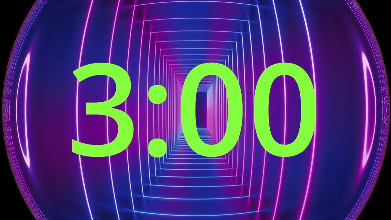 3 Minute Timer with Music [Electric Tunnel] - YouTube