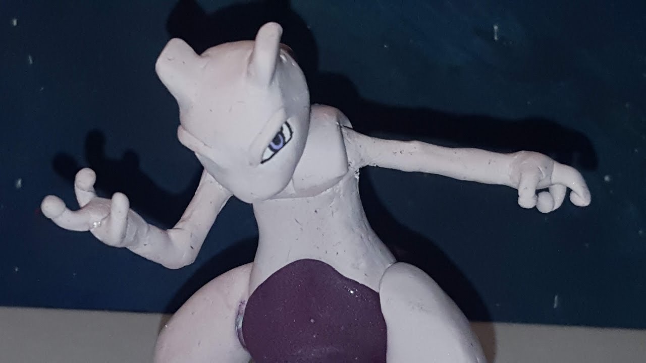 TUTORIAL: Mewtwo de plastilina ( polimer clay ) - YouTube