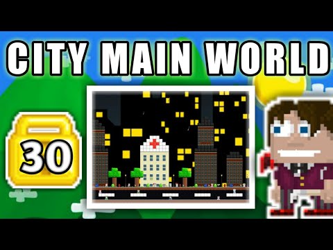 How to Build City World With 30WL | Growtopia Main World - YouTube