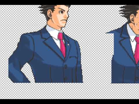 How to make sprites for Ace Attorney - starring Phoenix Wright, - YouTube