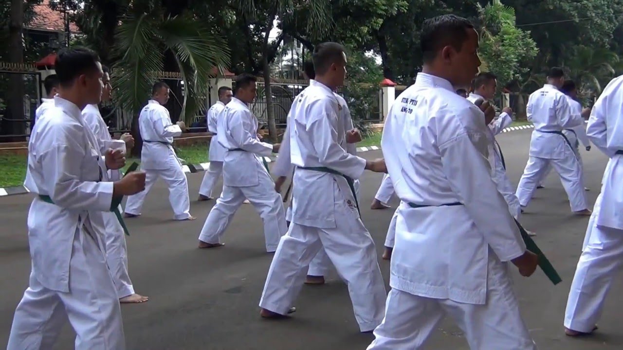 STIK PTIK - Beladiri Polri-Karate Mahasiswa STIK Angkatan 70 - YouTube