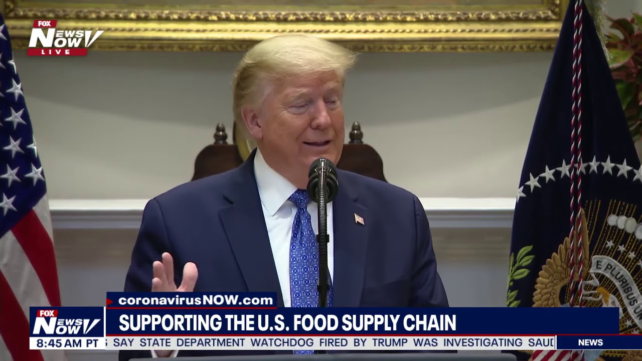 AMERICA IS STRONG: President Trump On Food Supply Chain In U.S.A. - YouTube