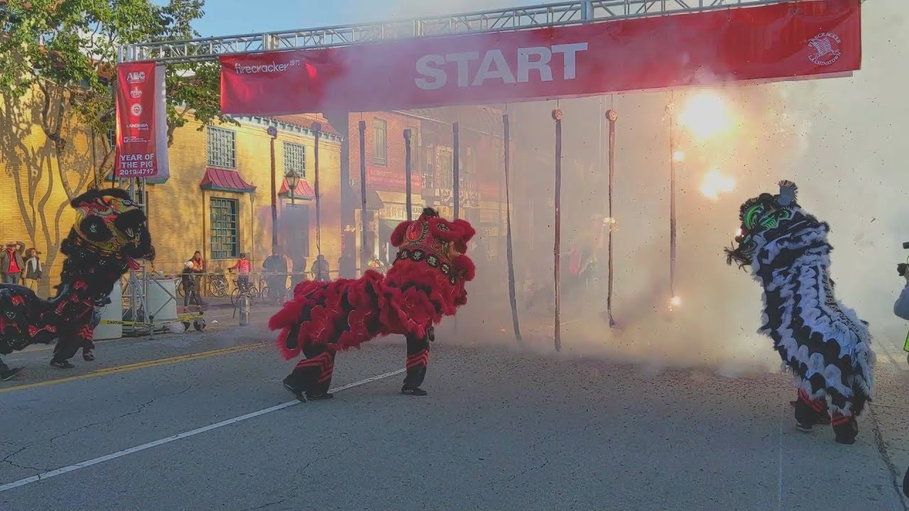 LA Chinatown Firecracker Bike Ride 2019 (40 Miles, Full Ride) - YouTube