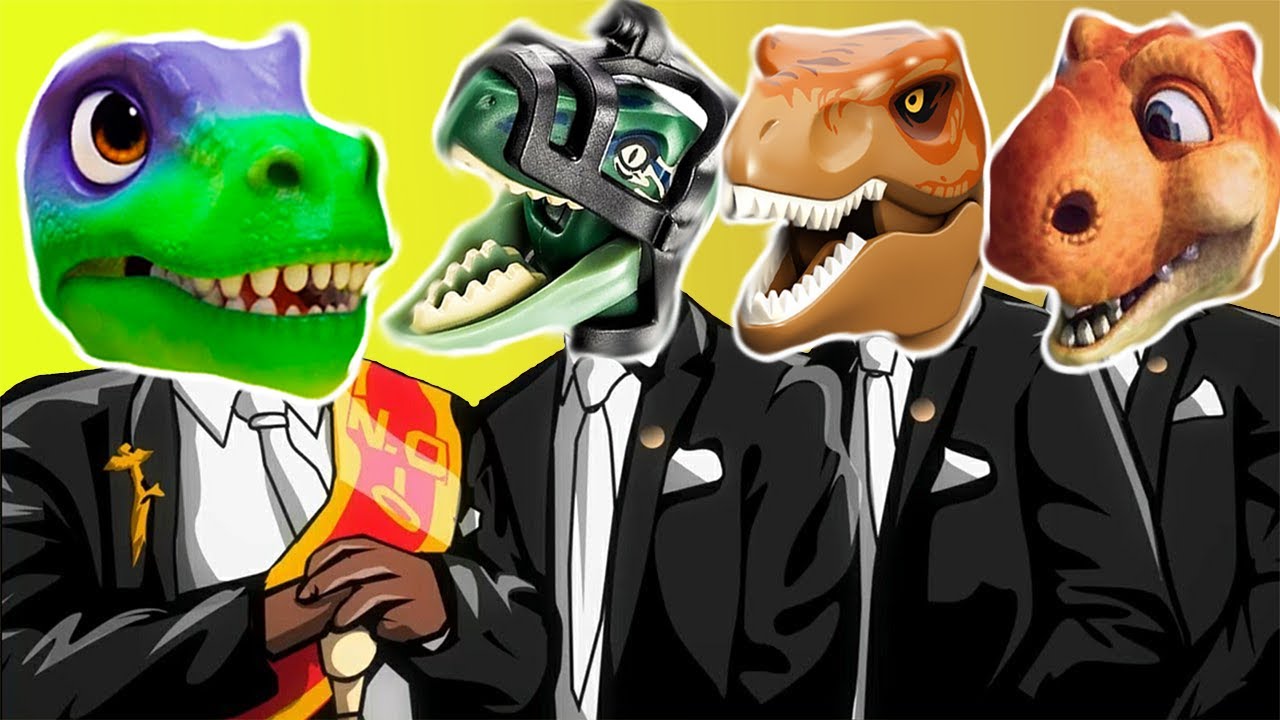 Dinosaurs Fight | Tyrannosaurus REX vs Spino JURASSIC WORLD EVOLUTION - Coffin Dance Meme Cover ...