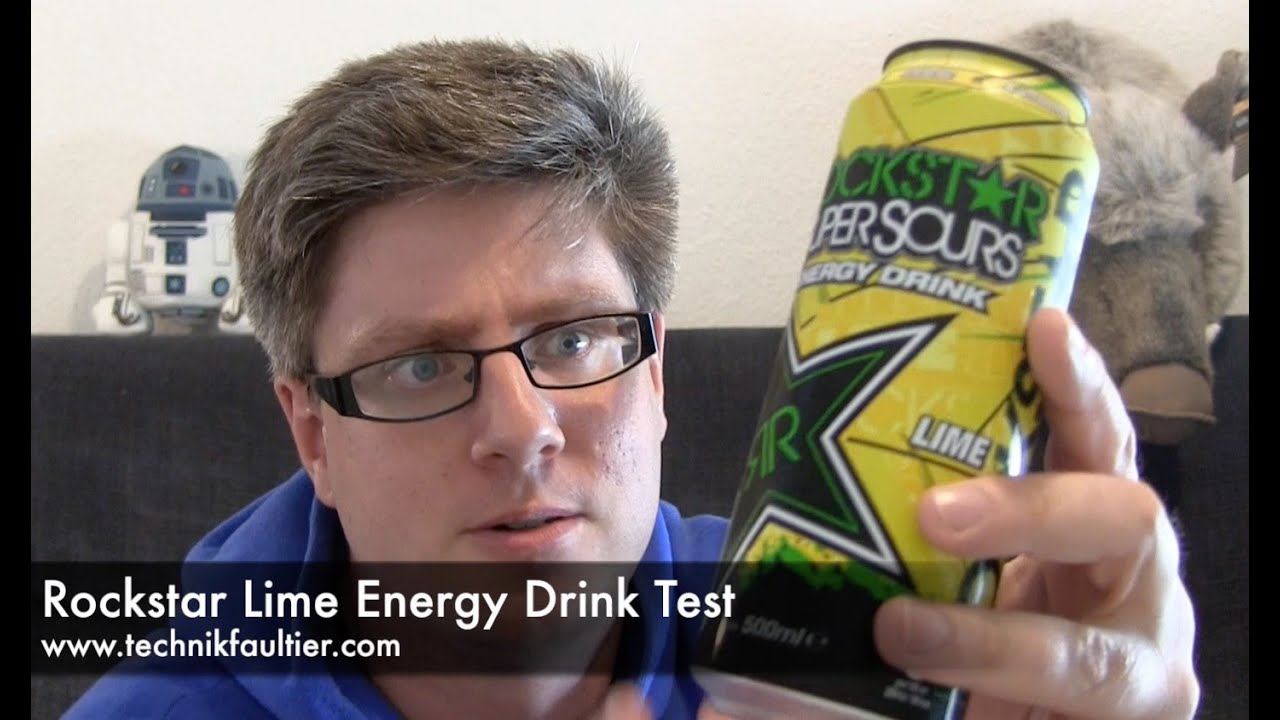 Rockstar Lime Energy Drink Test - YouTube