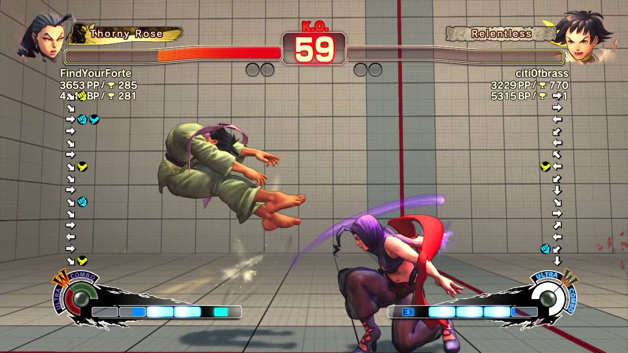 USF4 Ranked - Forte (Rose) vs Makoto - YouTube