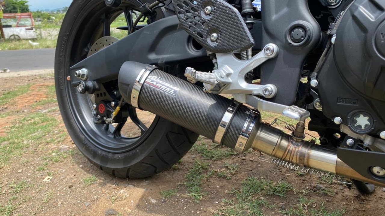 Suara Knalpot Double Barrel Custom Underbelly di Yamaha New MT-25 2020 ...