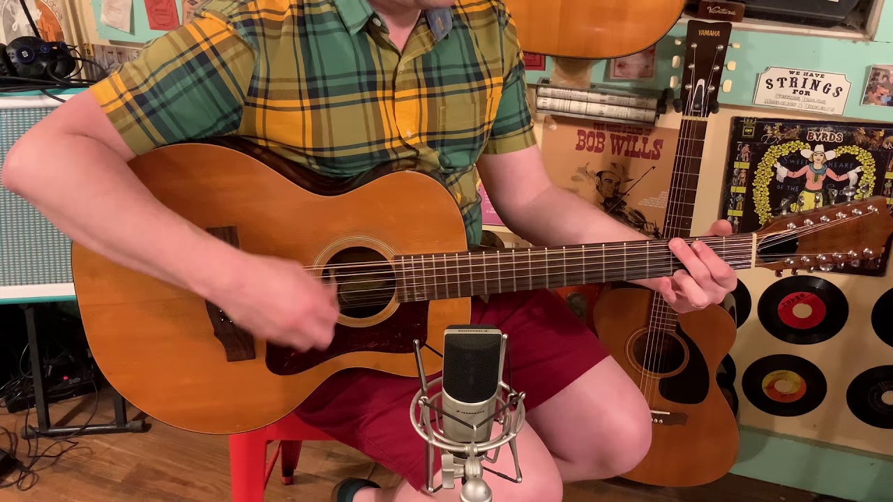 1972 Guild F112 12-string mini-jumbo flattop guitar - YouTube