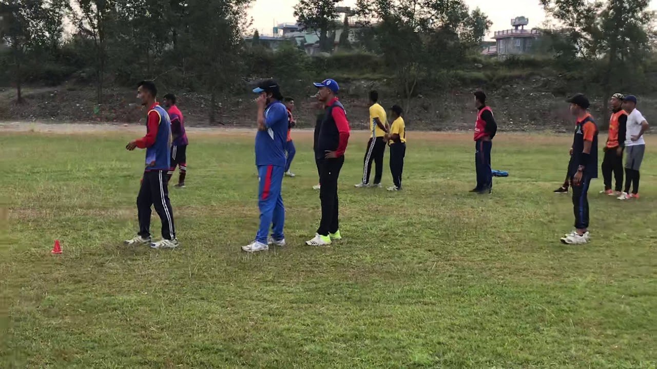 Cricket Training Session At Pokhara Cricket - YouTube