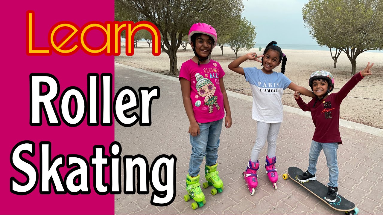 Learning Roller Skating | Kuwait sea side | Learn Skating Board my son ...