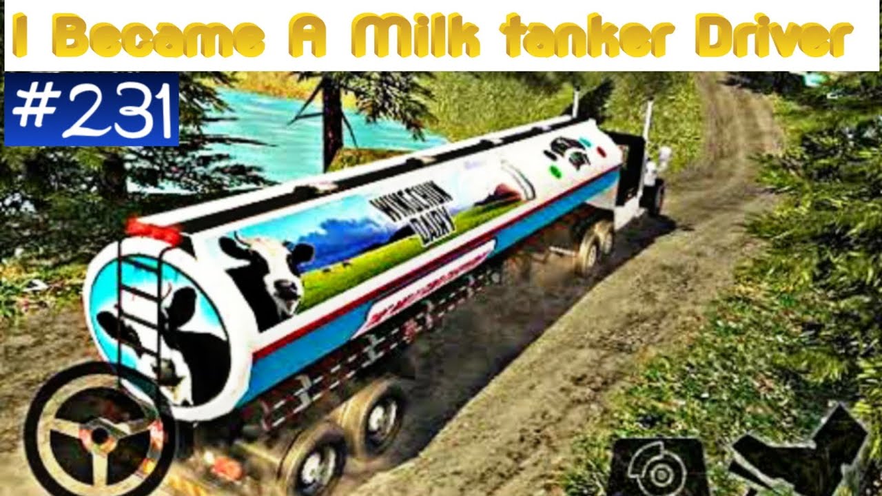 I Became A Milk tanker Driver||Driving Milk Tanker On Off-road||#Gaming ...