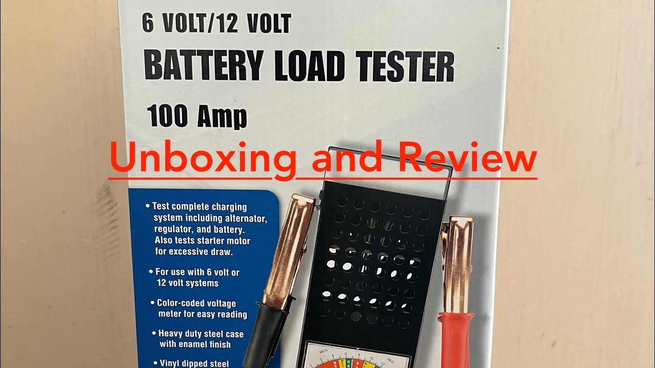 Cen-tech battery load tester unboxing and review - YouTube