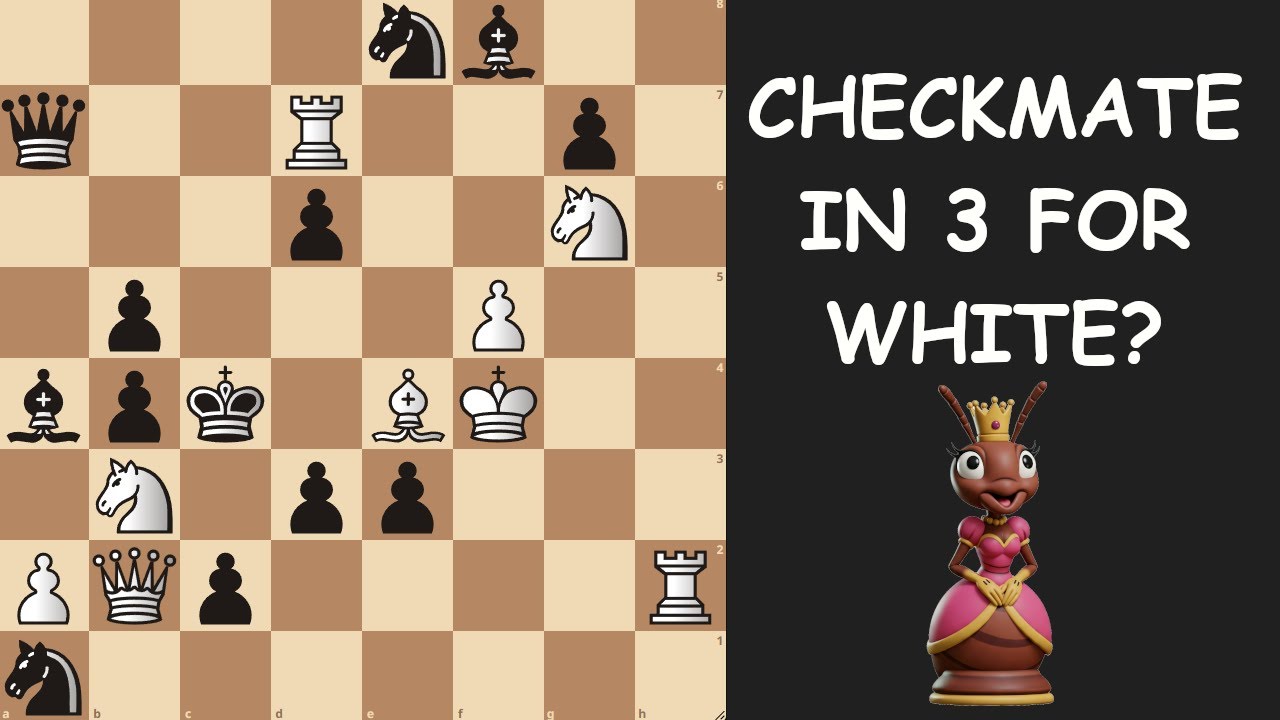 A chess checkmate in 3 moves from 1876 - YouTube