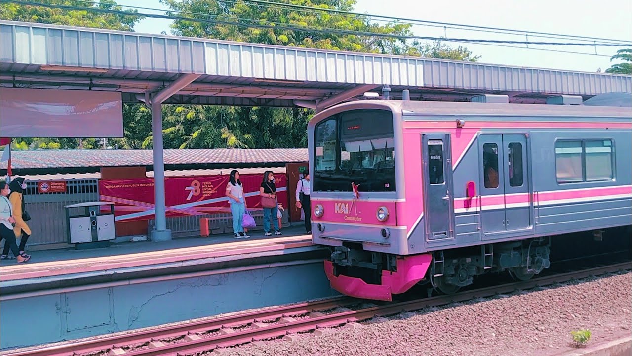 NONTON KRL commuter Line Jabodetabek Stasiun GROGOL #railfans # ...
