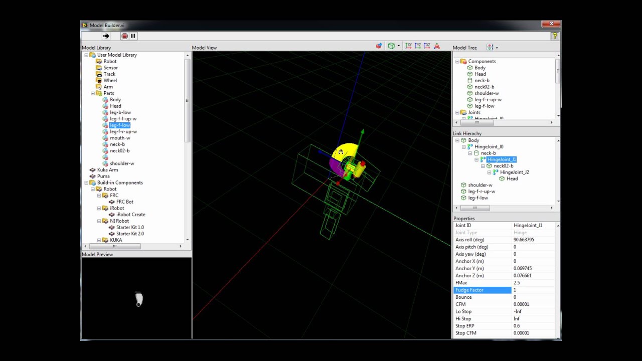 Aibo simulation in LabVIEW - YouTube