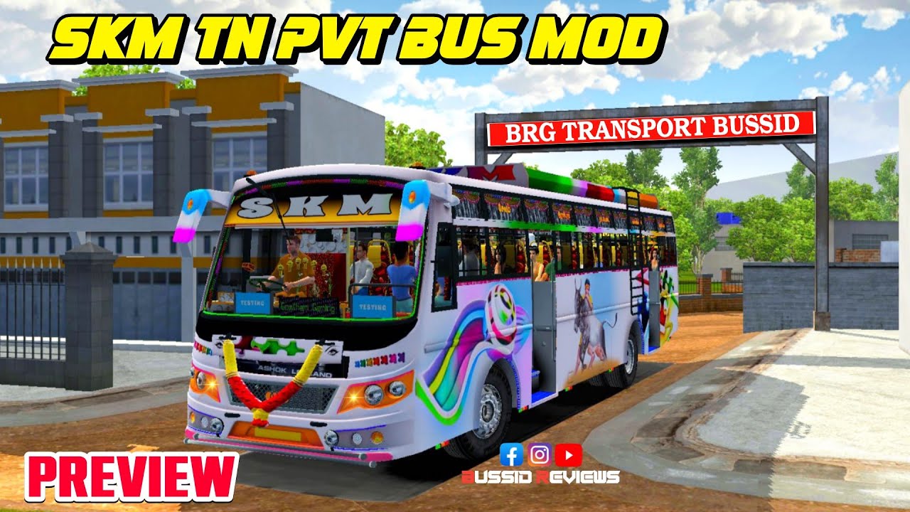 🎀🤩SKM TN PVT BUS MOD PREVIEW IN BUSSID🔥😎 - YouTube