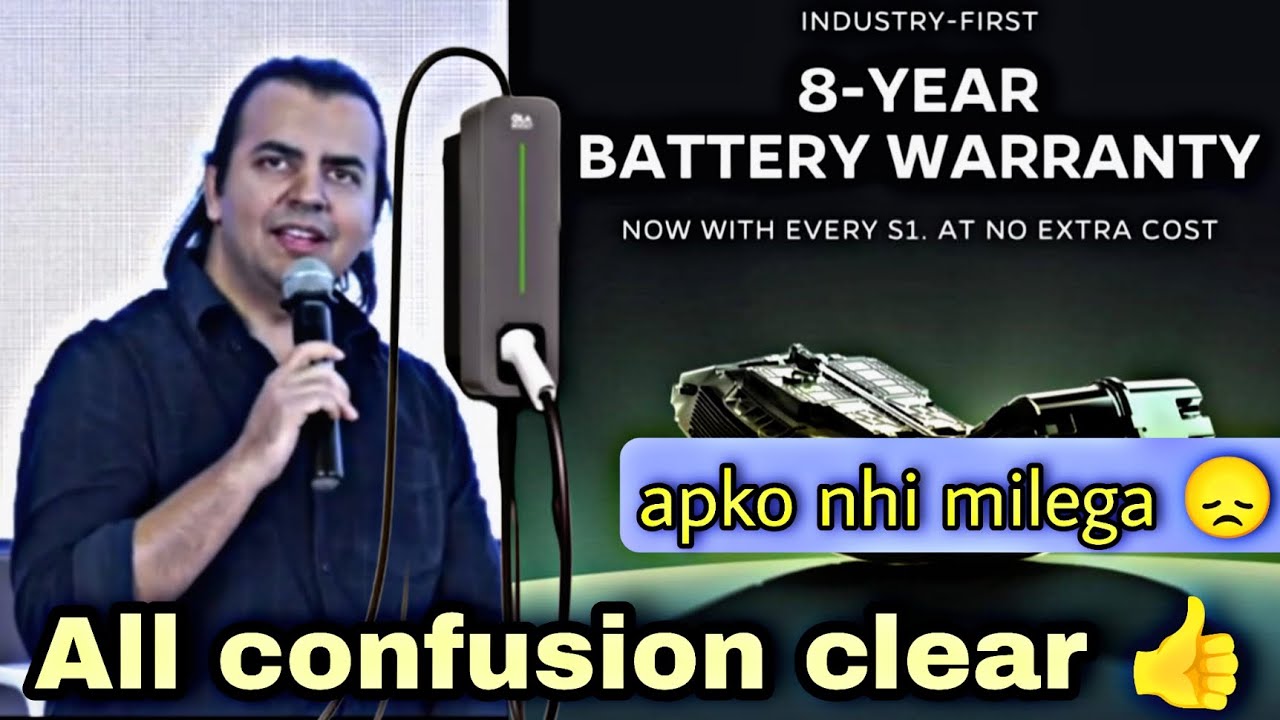 Ola 8 year warranty | Ola portable fast Charger | Ola S1X 4kw battery # ...