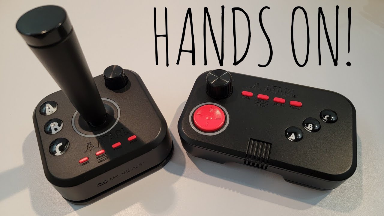 NEW Atari Gamestation Pro Controllers | CES 2024 My Arcade - YouTube