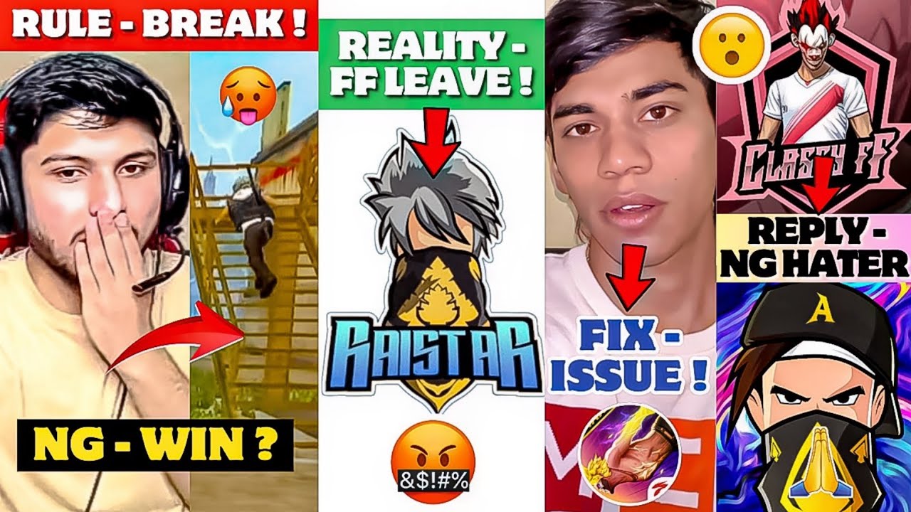 RULE - BREAK !😧@NonstopGaming_ NG WIN ?💯|@RaiStar- FF REALITY !🤬 ...