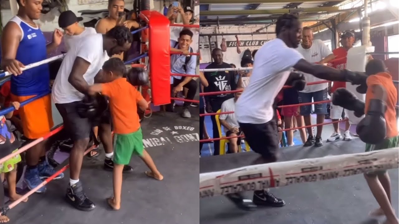 Terence Crawford SPARRING Young Kids: Bud TEACHING Boxing Lessons to ...