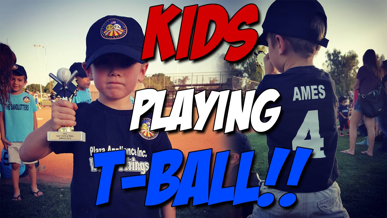 Kids Playing Tee Ball | Baseball For Kids | Summer Activities for Kids ...