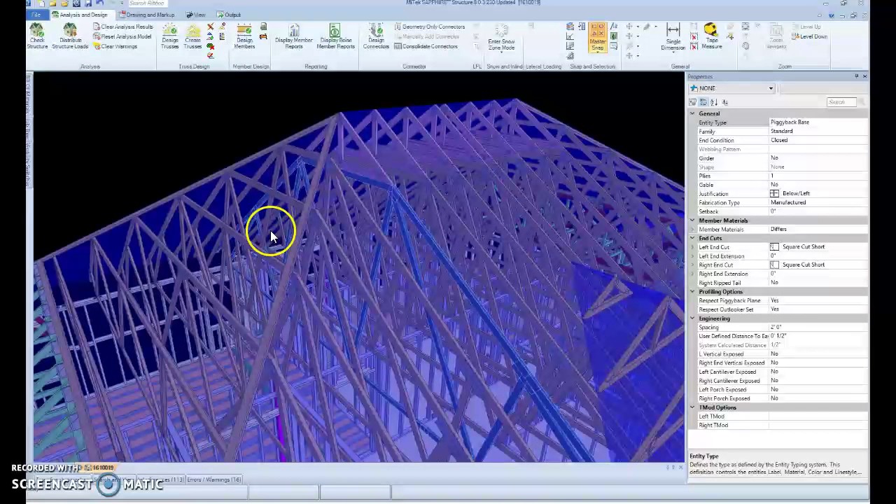 setting up the Geometry Tab in Mitek Engineering - YouTube