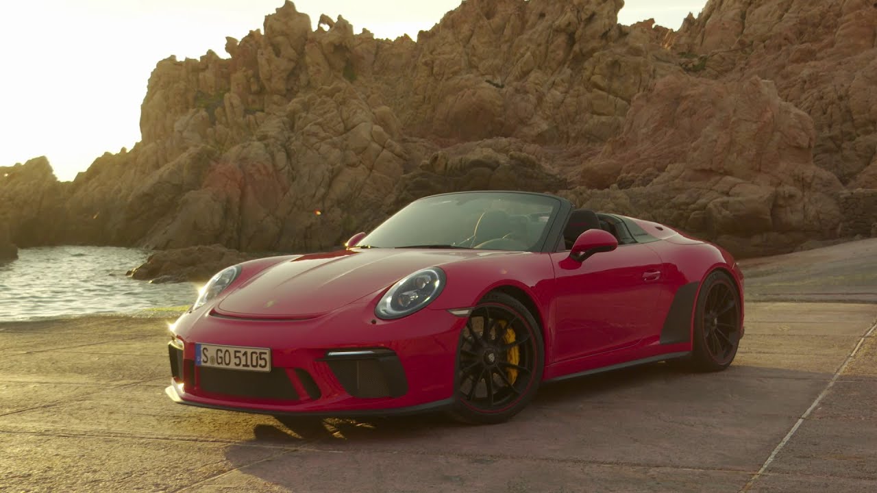 Footage Porsche 911 Speedster Guards Red / Indischrot | Driving Scenes ...