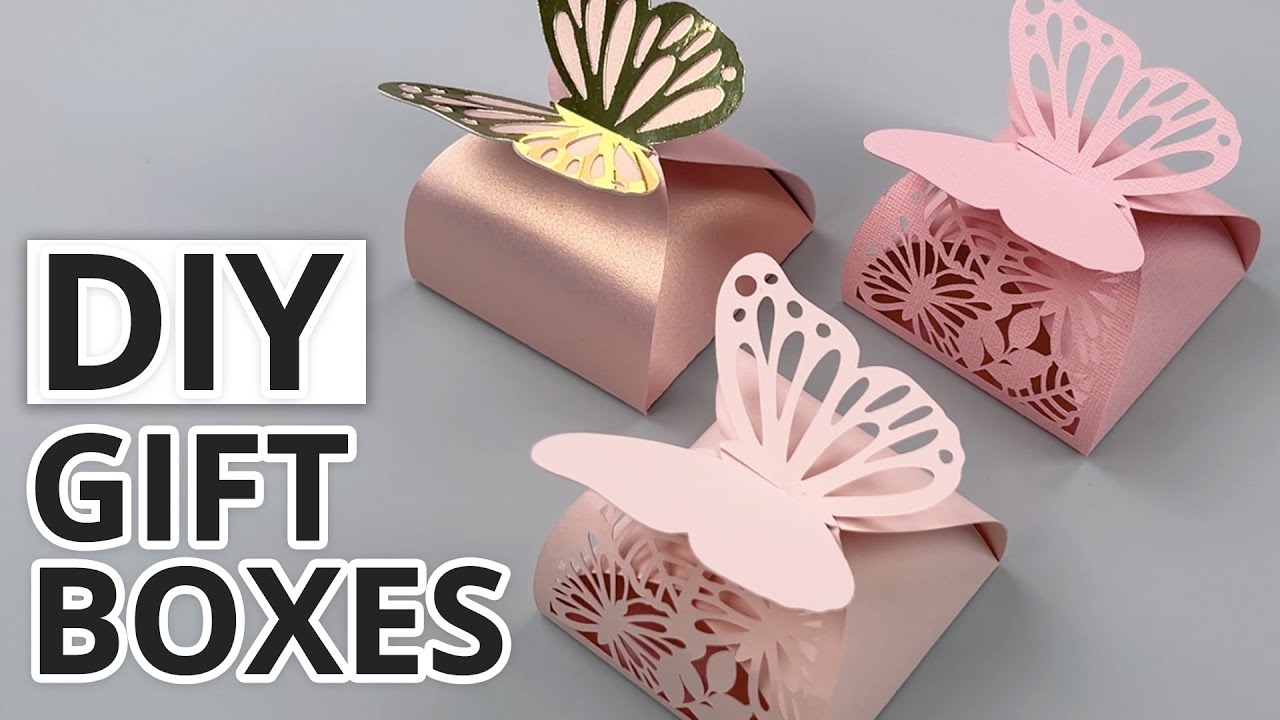 Super Easy DIY Butterfly Gift Box - YouTube