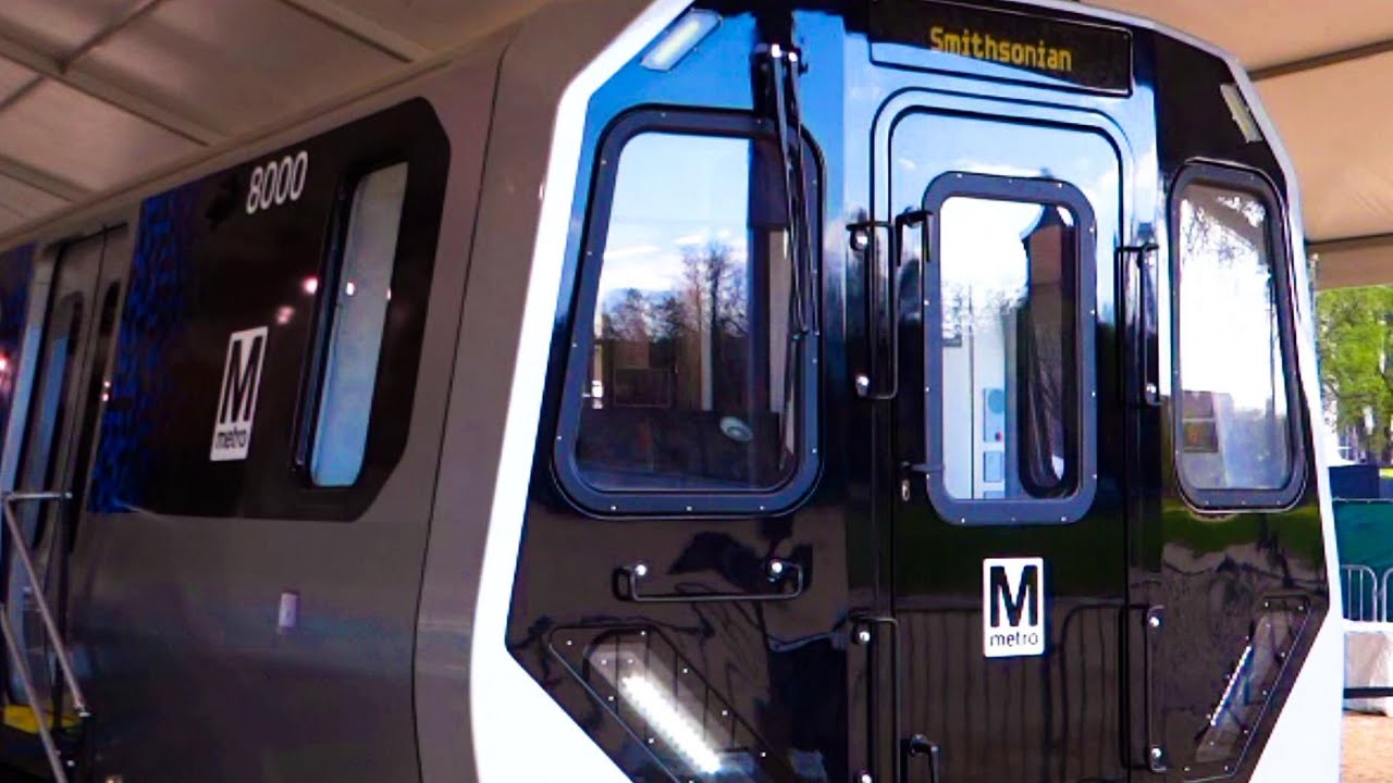 The New WMATA Metro 8000 Series Hitachi Railcar Mockup Tour. - YouTube
