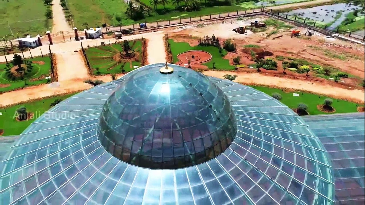 Davangere glass house arieal view - YouTube