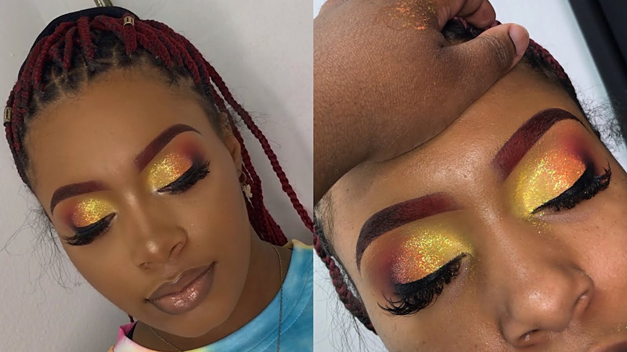Burgundy Brows & Sunset Eyeshadow Client Makeup Tutorial | Ft ...