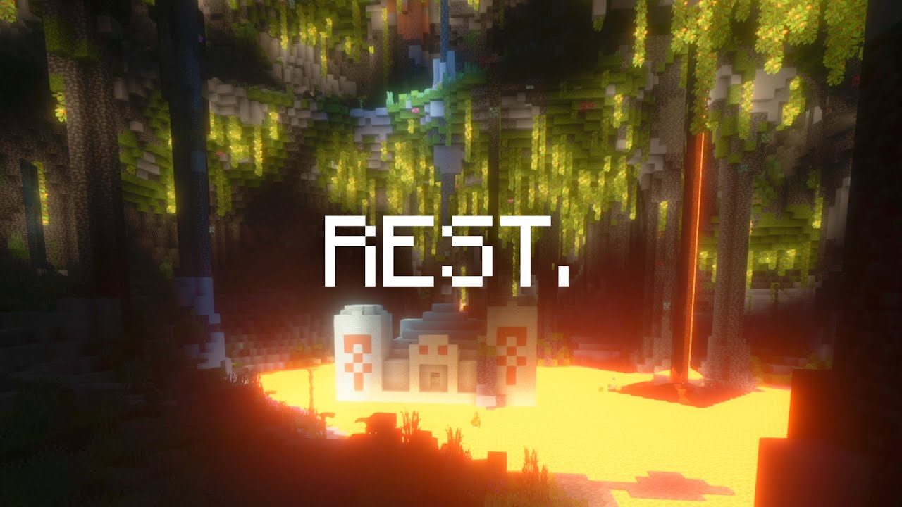 relaxing background video.. (minecraft music no copyright, ambience ...