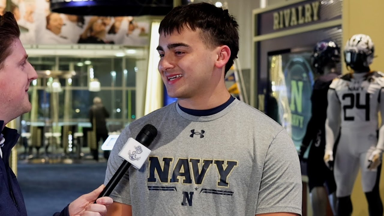 Navy Football Interview: Jackson Gutierrez (12/4/24) - YouTube