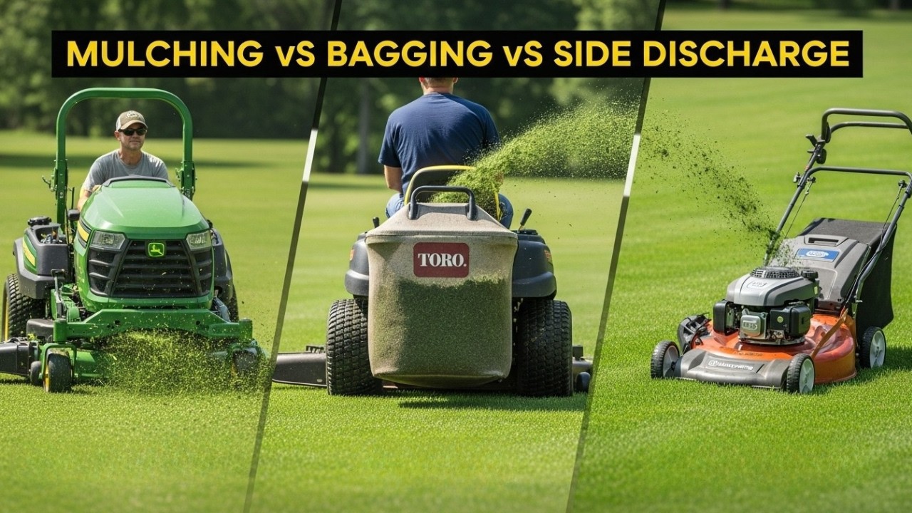 Mulching vs Bagging vs Side Discharge – Which Method is BEST for Your ...