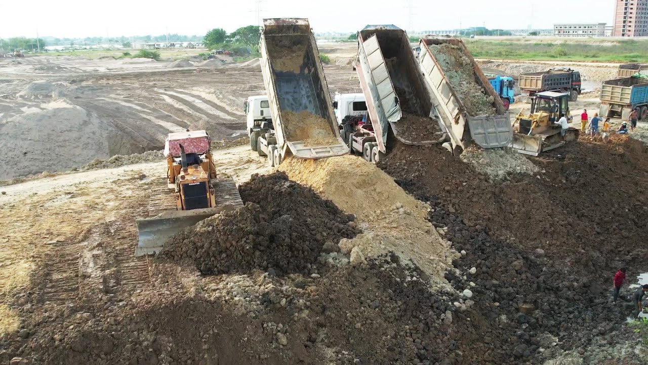 Excellent Job Full Videos Connected 100% Border Road Land Filling Up ...