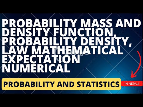 Probability mass and density function, probability density, Law ...