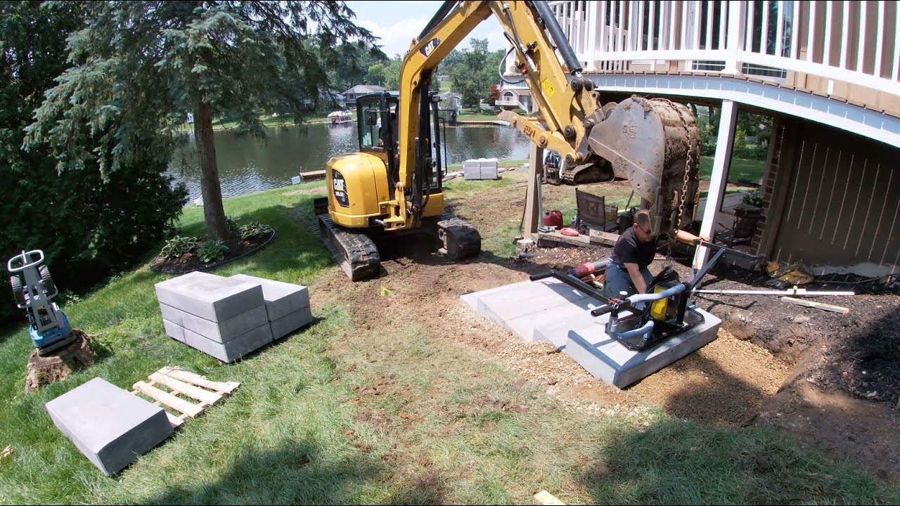 Outdoor Step Construction: Full Timelapse - Start to Finish - YouTube
