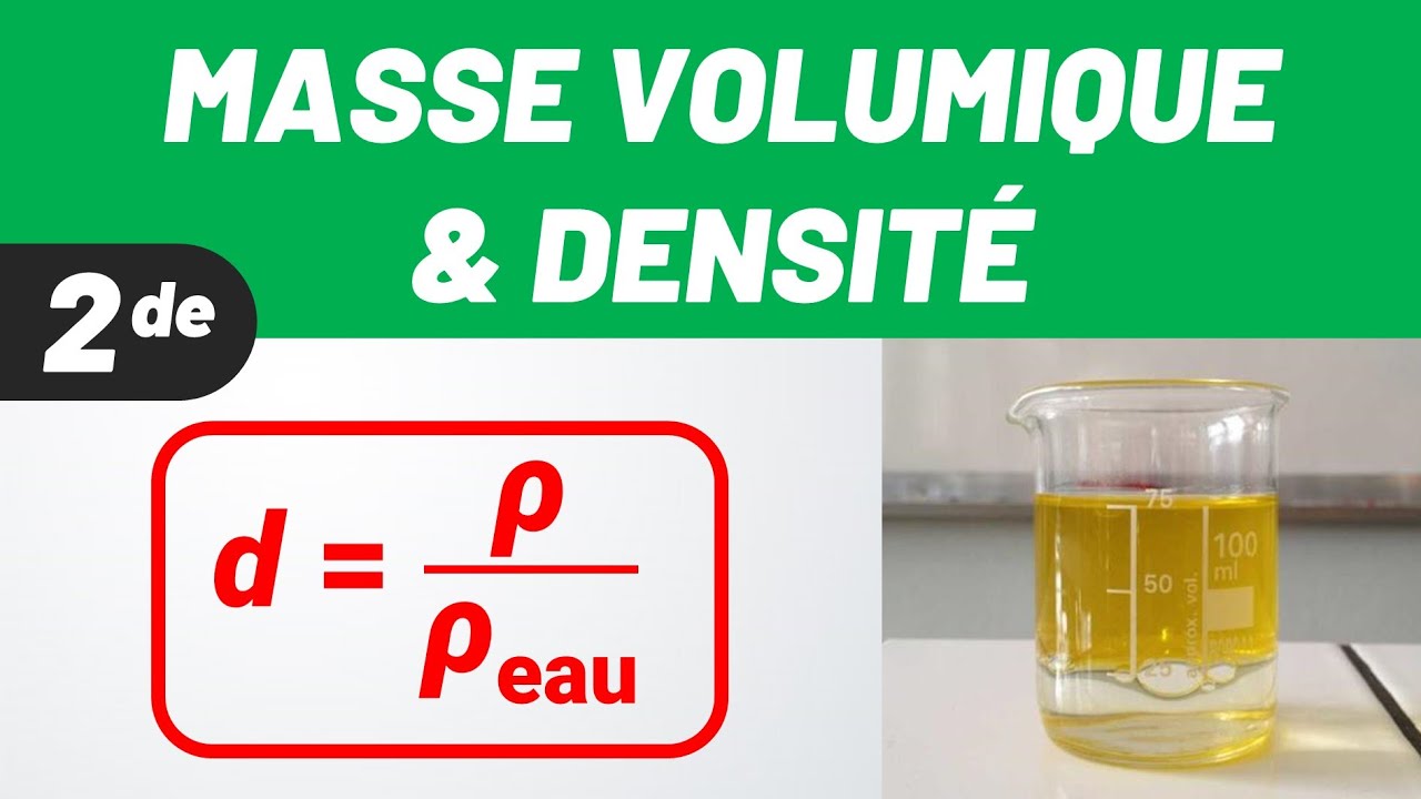 MASSE VOLUMIQUE & DENSITÉ Exercice corrigé 💪 Seconde | Chimie - YouTube