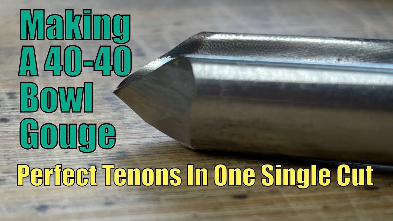 Making a 40 40 bowl Gouge - YouTube