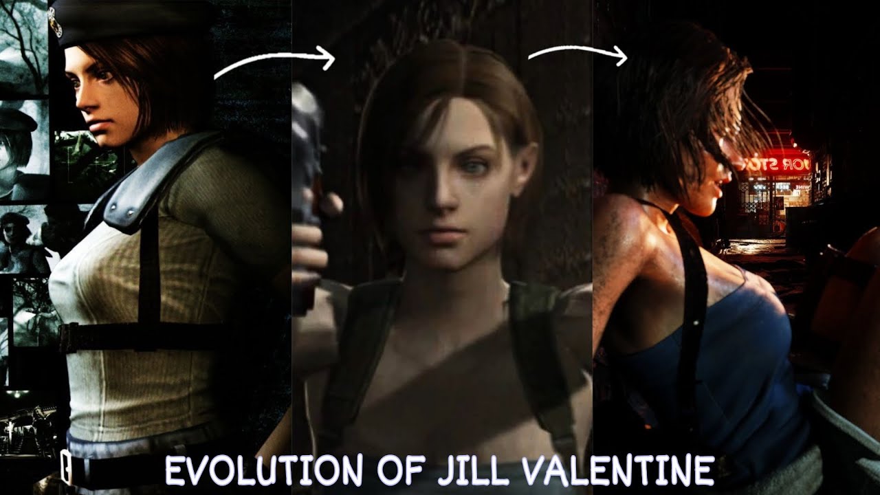 Evolution Of Jill Valentine 💙 (1996 - 2022) - YouTube