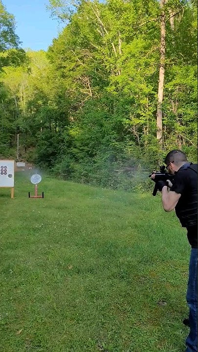MP5 Binary Trigger vs. Steel Target #mp5 - YouTube