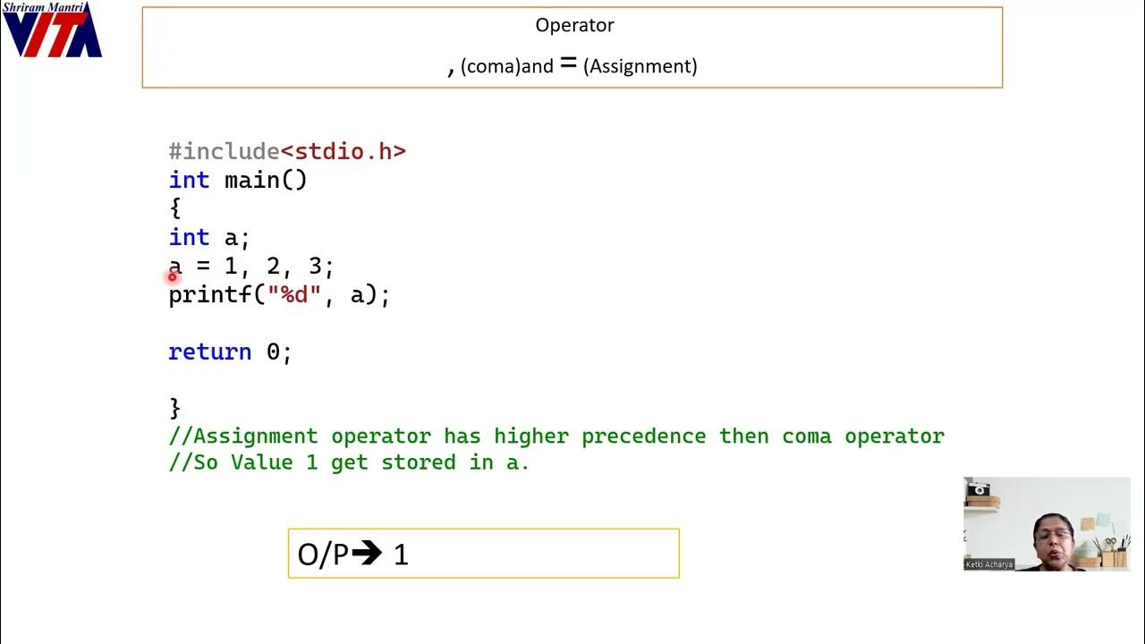 How to use Operator coma assignment - YouTube