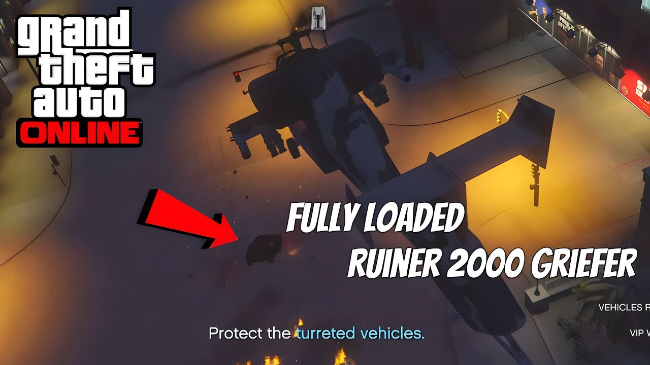 GTA Online: Fighing A Fully Loaded Ruiner 2000 Griefer, Oppressor MKII ...