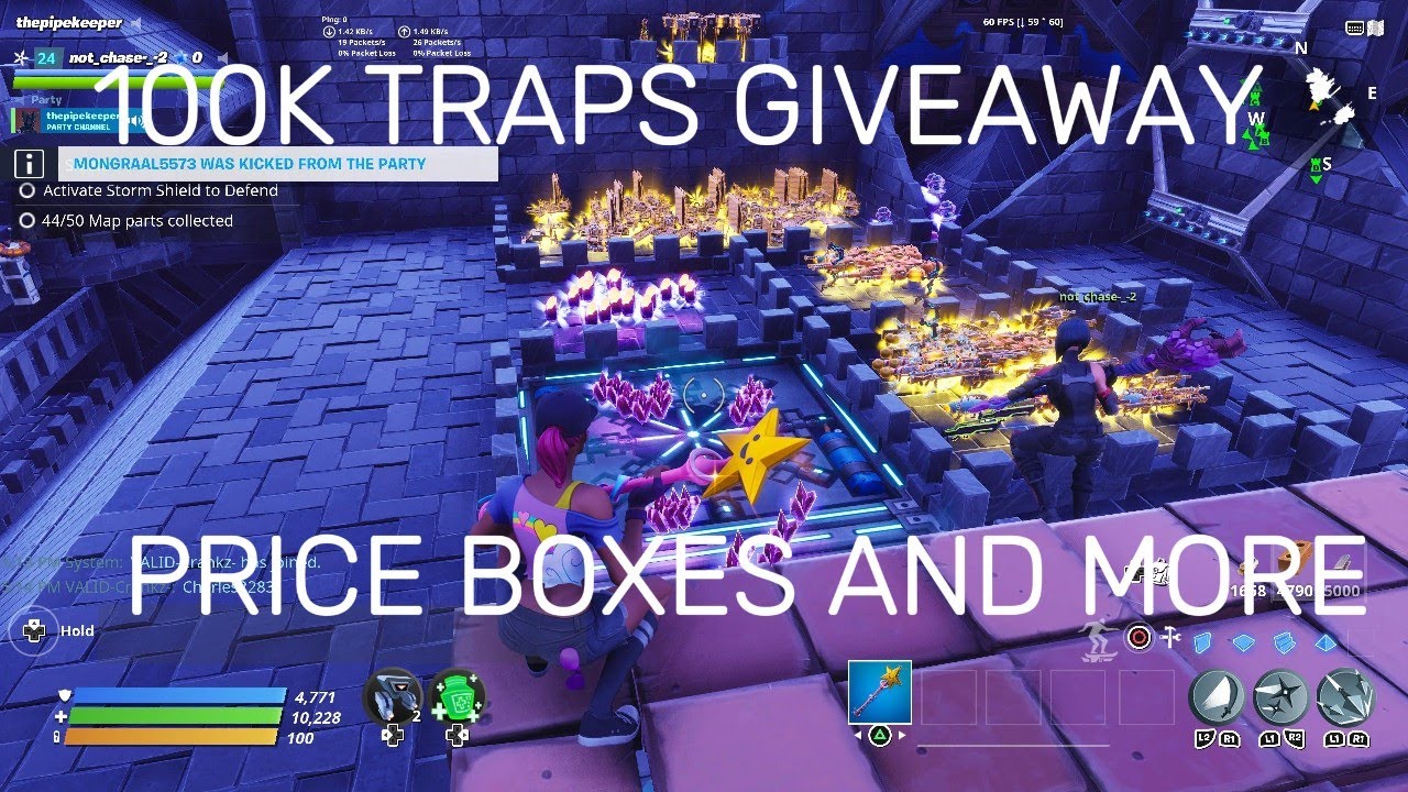 [LIVE] FORTNITE STW 160 MISSIONS and MSK and 100k traps giveaway #stw # ...