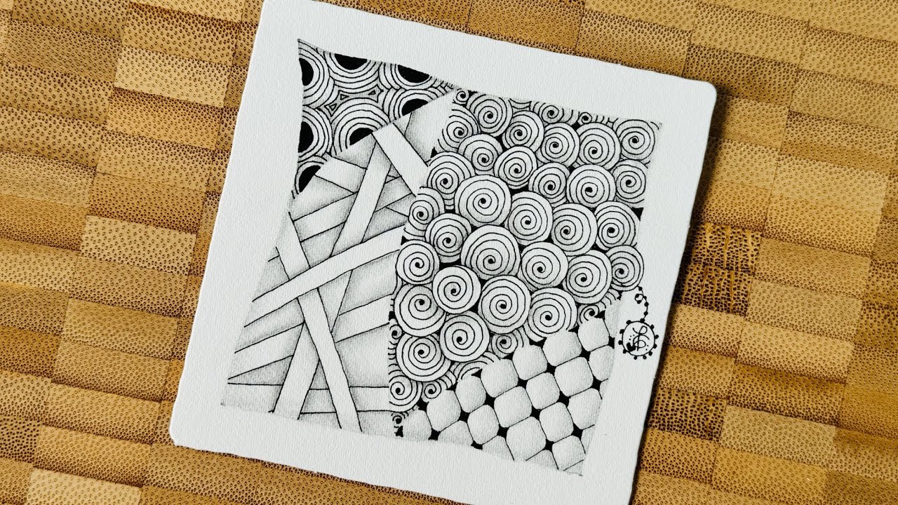 Zentangle Tangle Time 1 - YouTube