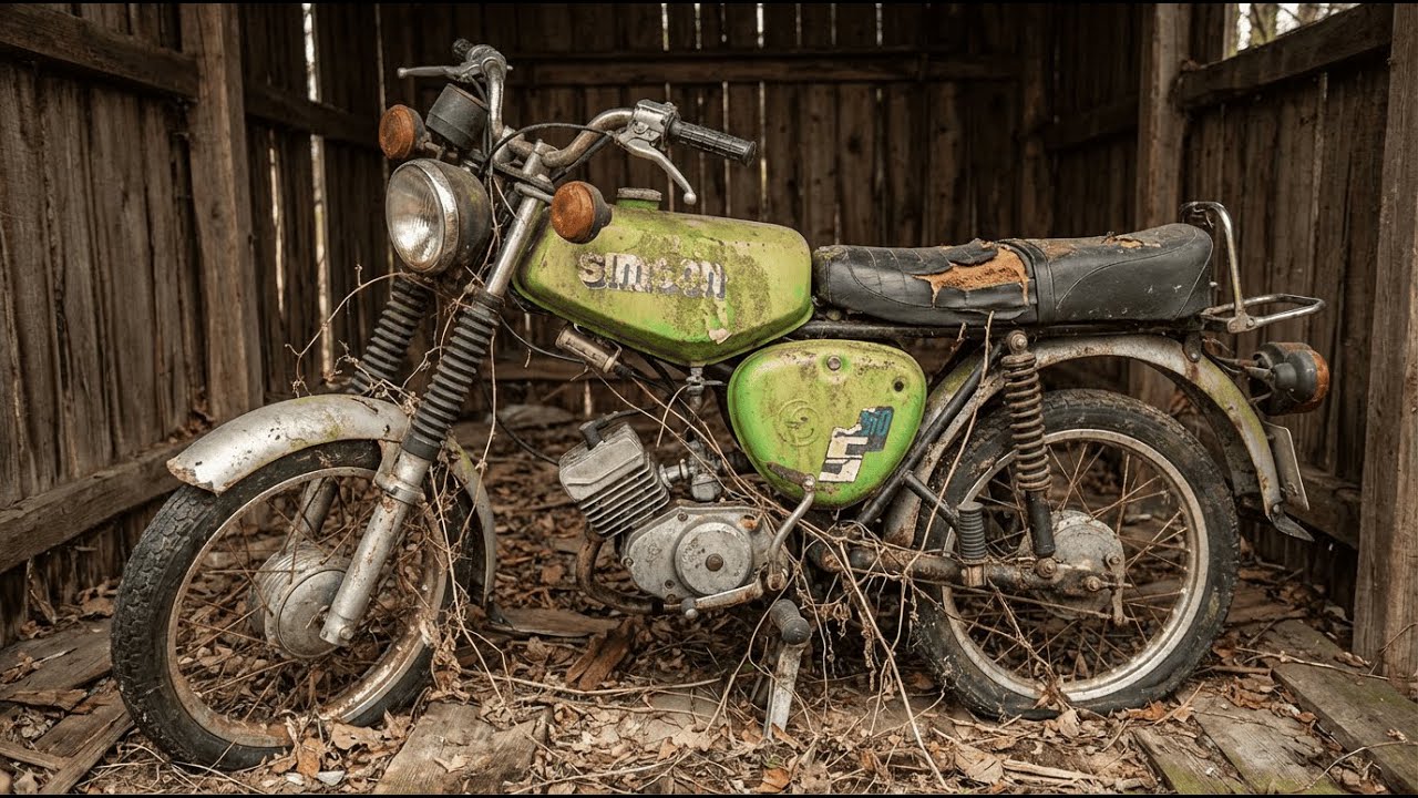 Restoration a 1945 Simson Motorcycle Back to Life – 80 Years of Dust ...