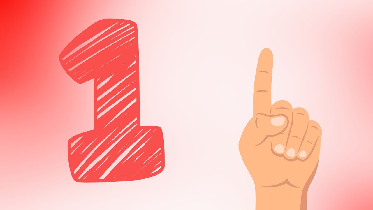 Learning Number 1 | Counting Video for Kids - YouTube